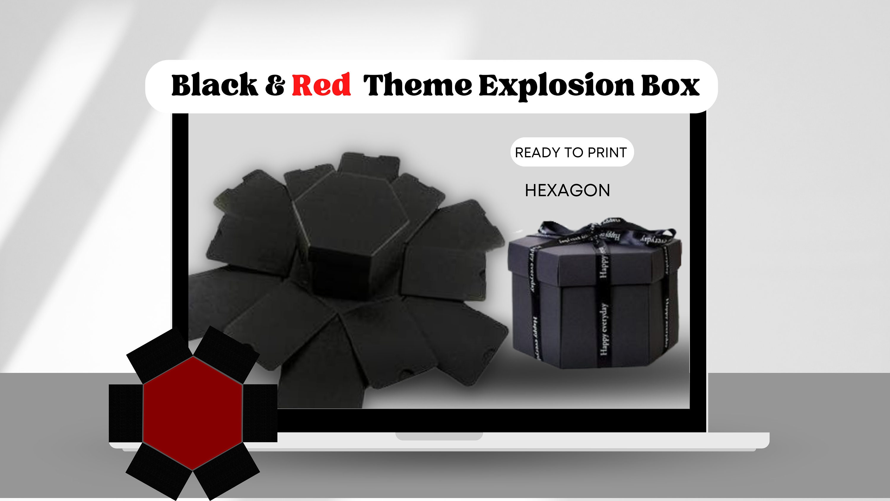 Printable Octagon Exploding Box