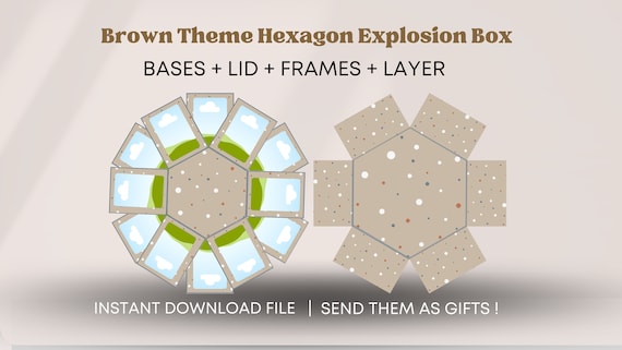 Printable Octagon Exploding Box