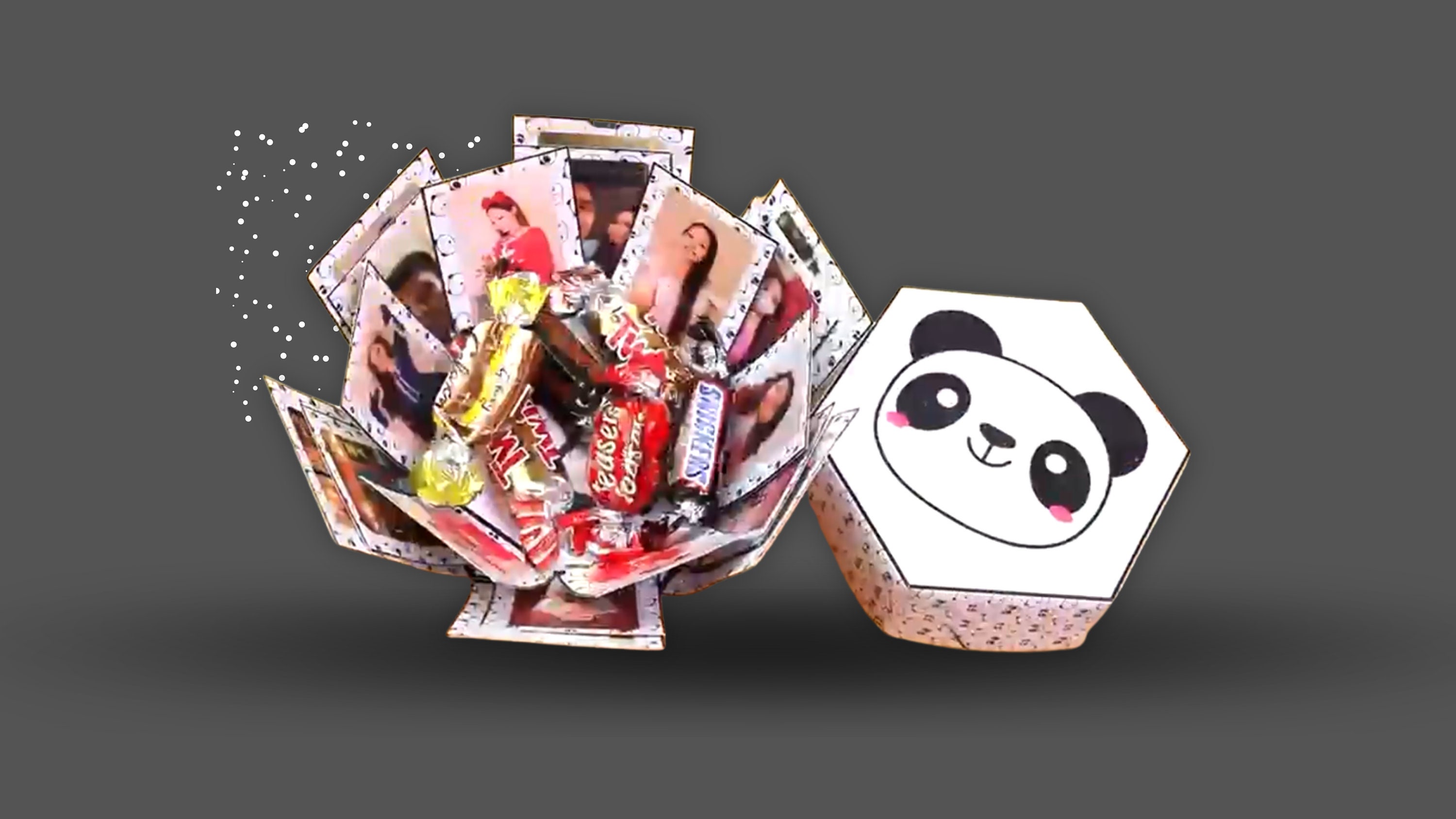 Panda Theme Explosion Box Explosion Box Template Cut File - Etsy