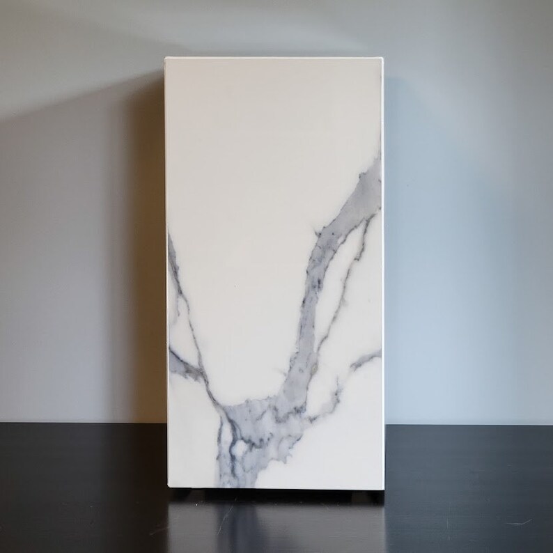 24 Tall Carrara Azul Polished Porcelain Faux Marble - Etsy