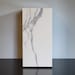 24 Tall Carrara Azul Polished Porcelain Faux Marble Pedestal Plinth End ...