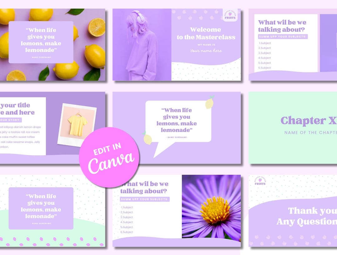 Bright, Professional, Customizable Canva Presentation Template ...