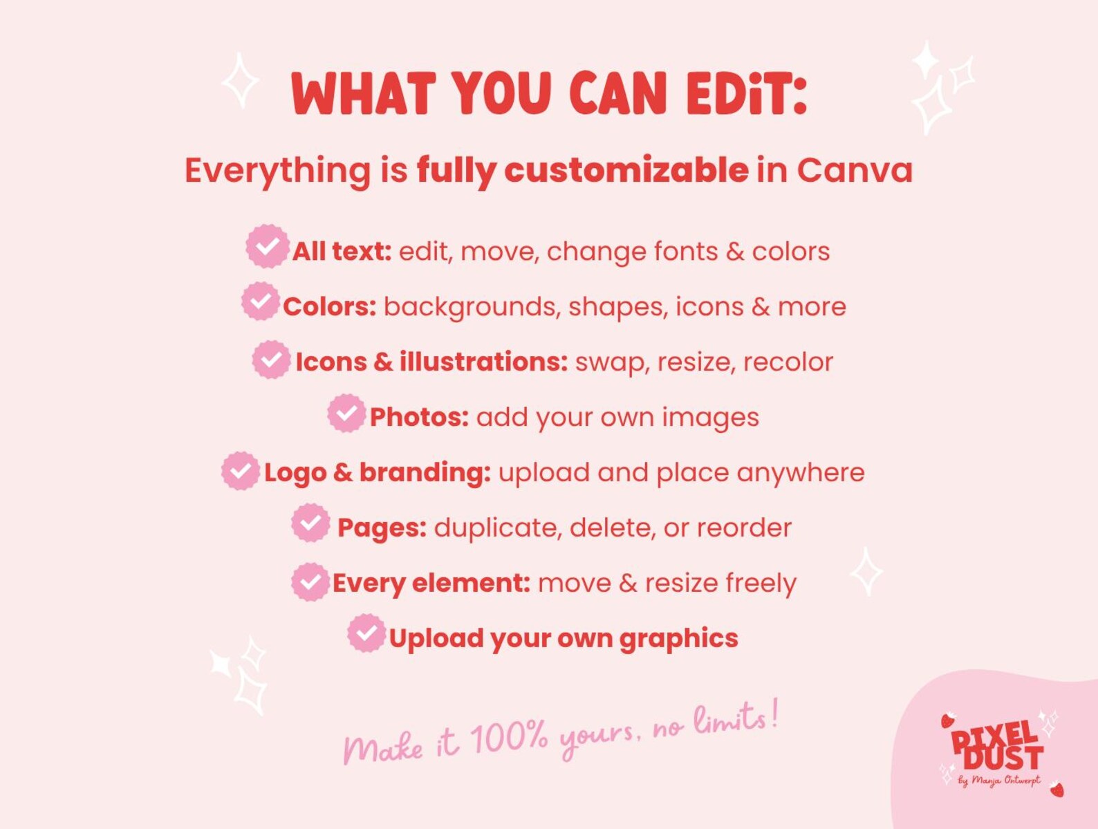 Blush & Bloom Email Signature Canva Template | Pastel Editable Email ...