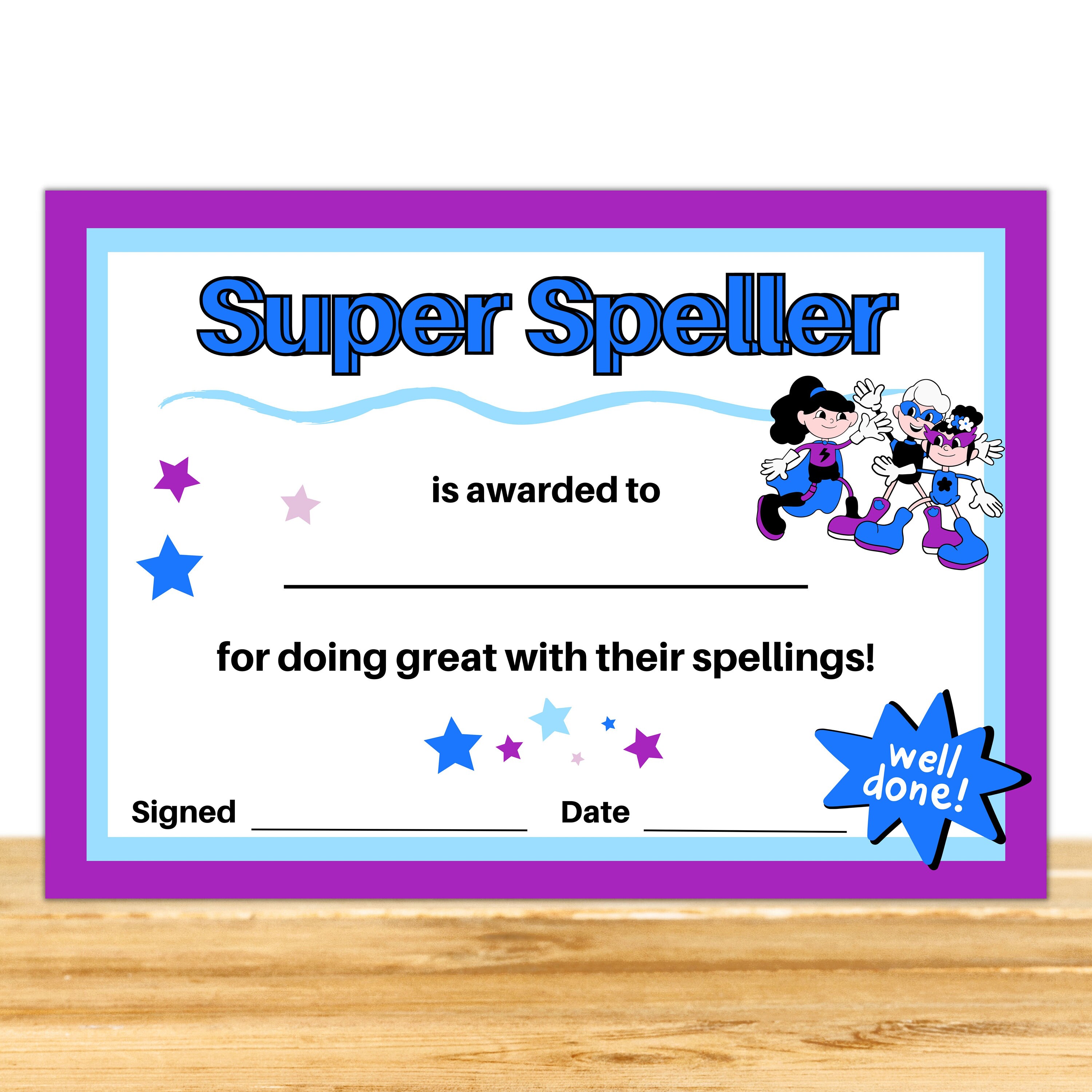 Rockstar Reader Certificate, Super Speller Certificate, Award ...