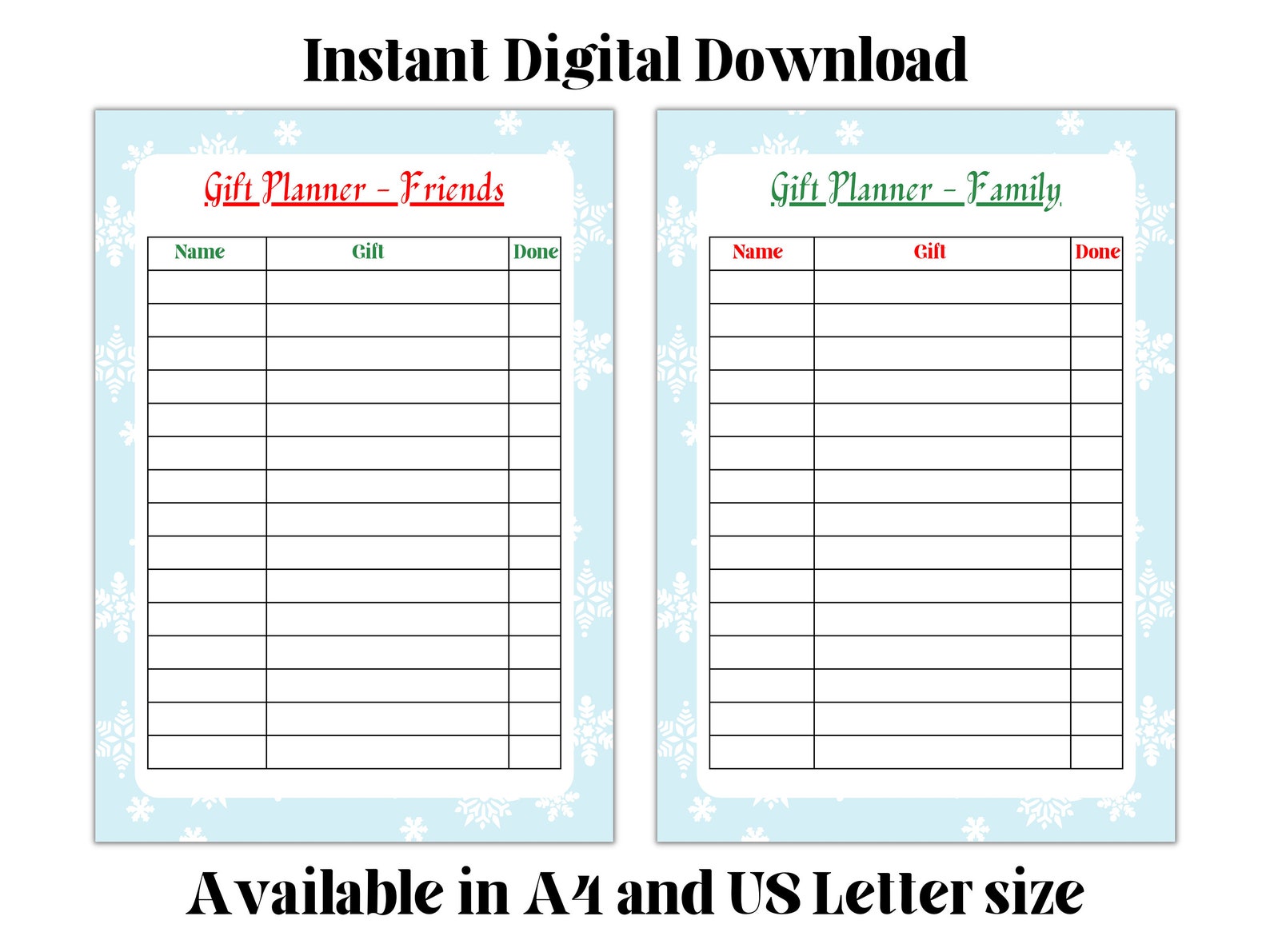 Christmas Planner Printable, Christmas Planner Pages, Christmas Journal ...