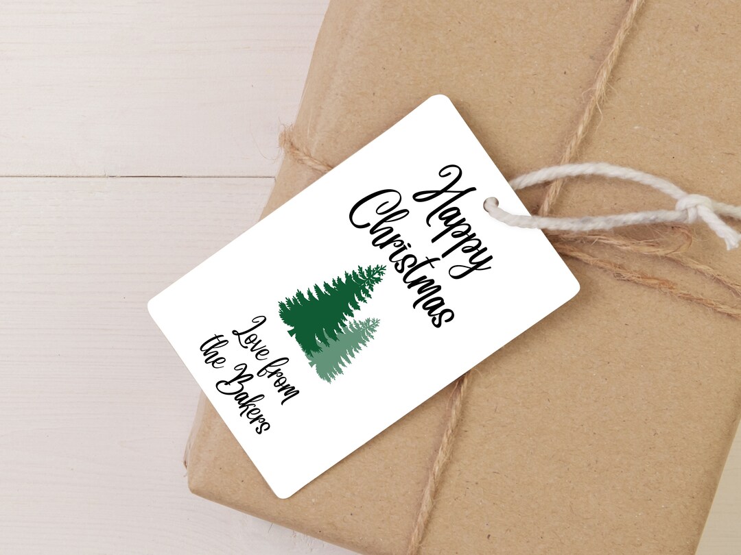Christmas Tree Gift Tag Template Christmas Gift Tags - Etsy