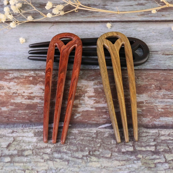 Wooden Hair Pin - Etsy