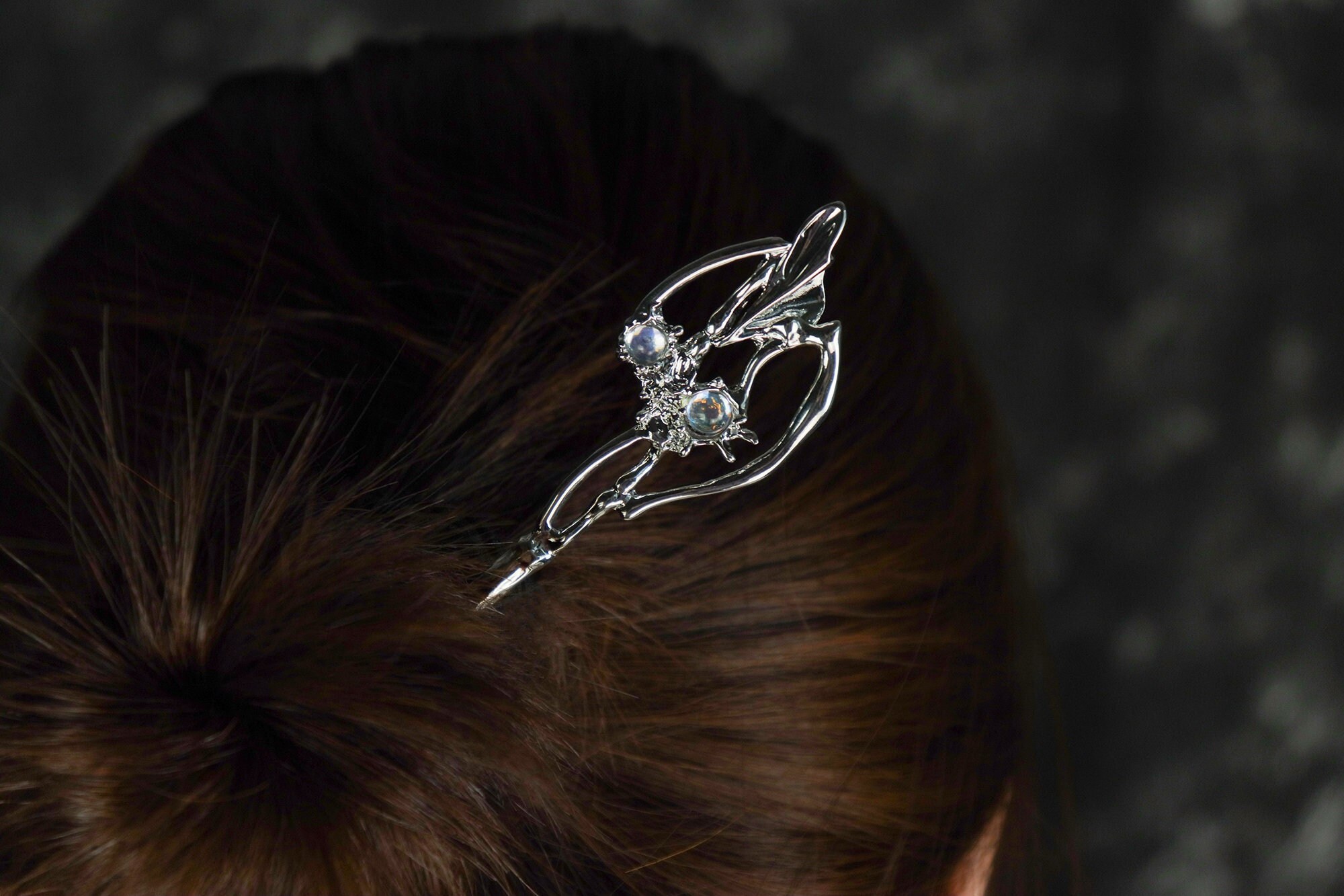 Handmade REVERSIBLE Retro Scepter Inlaid With Moonlight Stone - Etsy