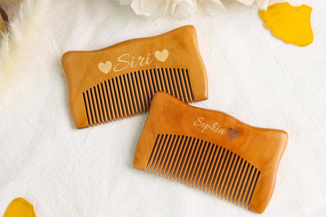 Customized Cat Ear Comb Personalized Engraved Wooden Comb Gift, Unique ...