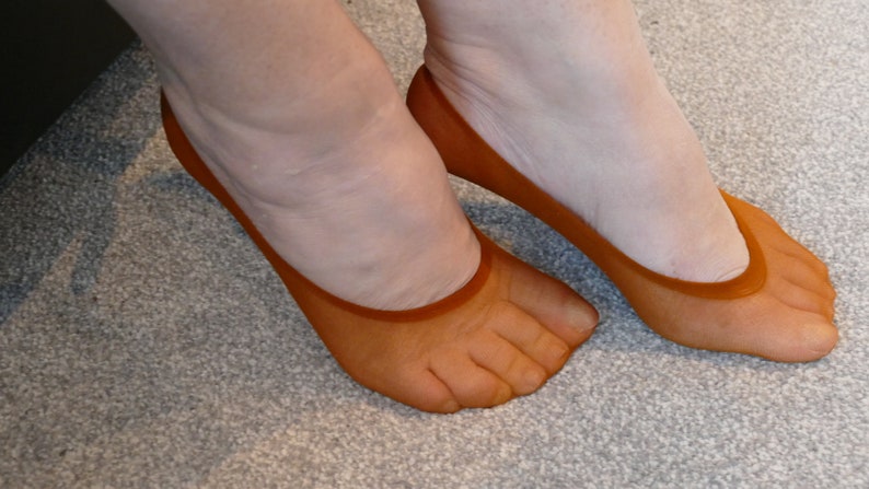 10D Effect ULTRA TAN "no Show" Footies 6 Pair's for Small Feet - Etsy