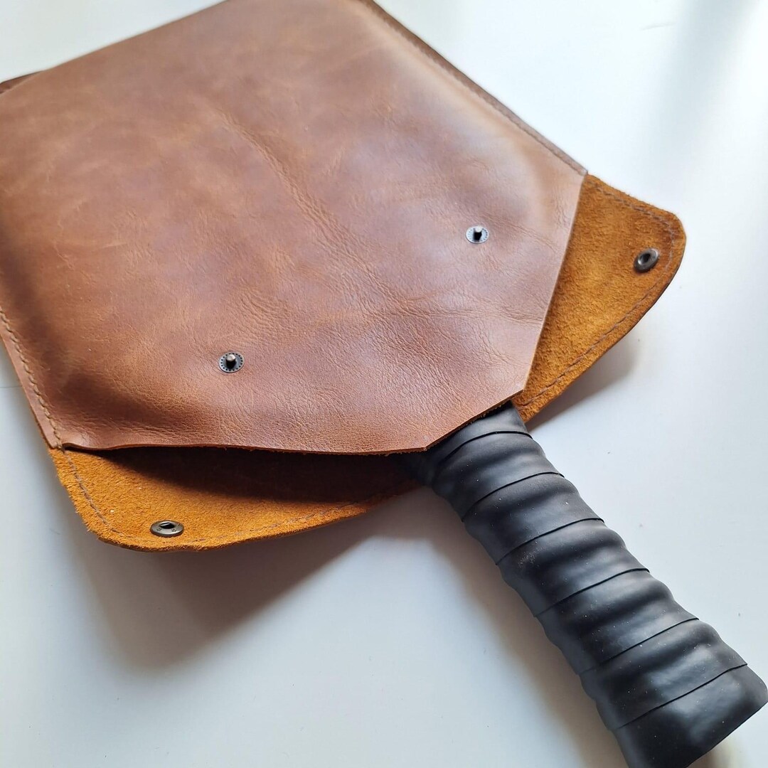 Personalized Leather Pickleball Paddle Cover – Handmade Cowhide With ...
