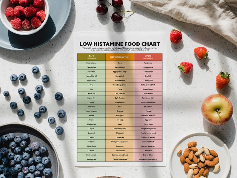 Low Histamine Food List | Low Histamine Diet Foods | Eat Limit Avoid ...