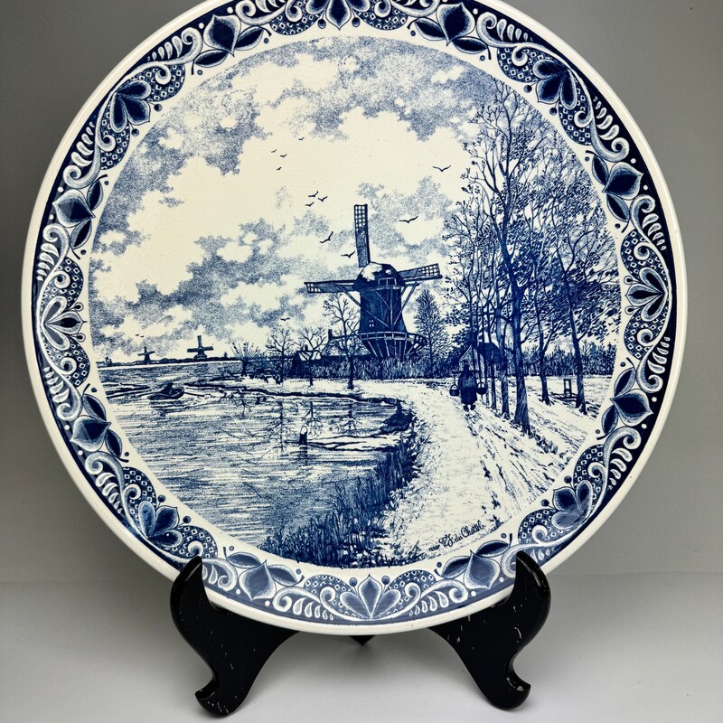 Vintage Delft Plate - Etsy