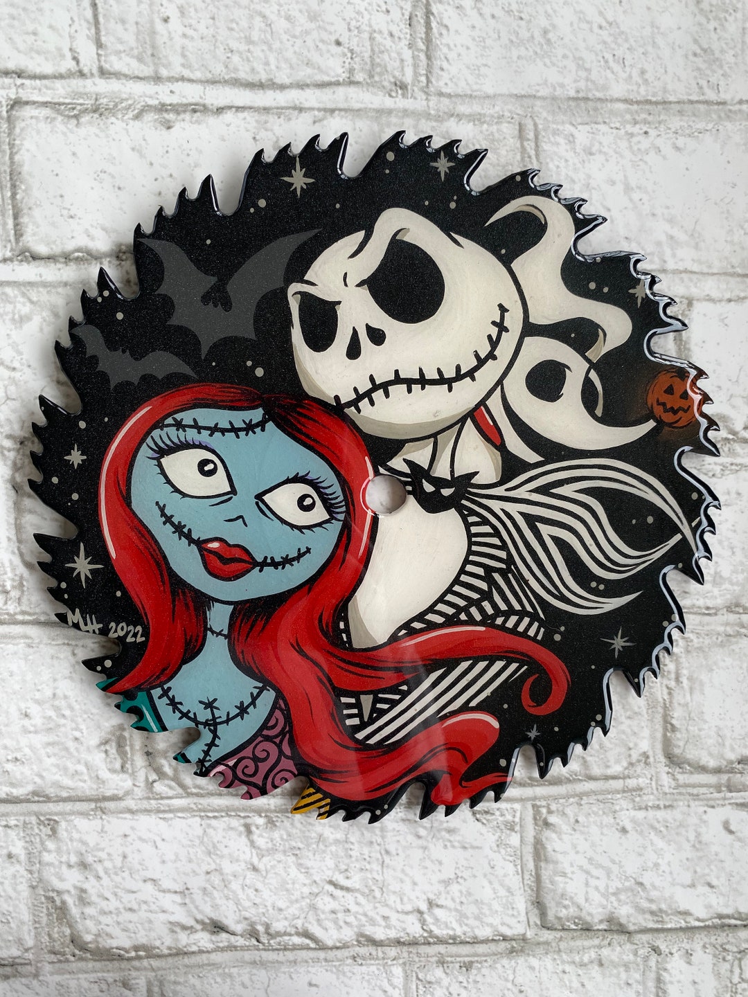 Jack and Sally Christmas Nightmare Saw Blade - Etsy