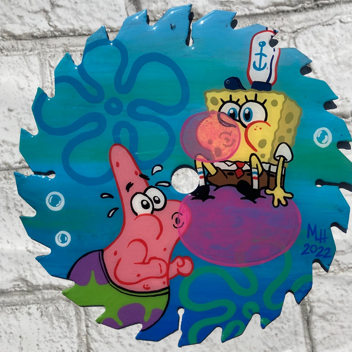 Spongebob and Patrick Bubblegum Saw Blade - Etsy