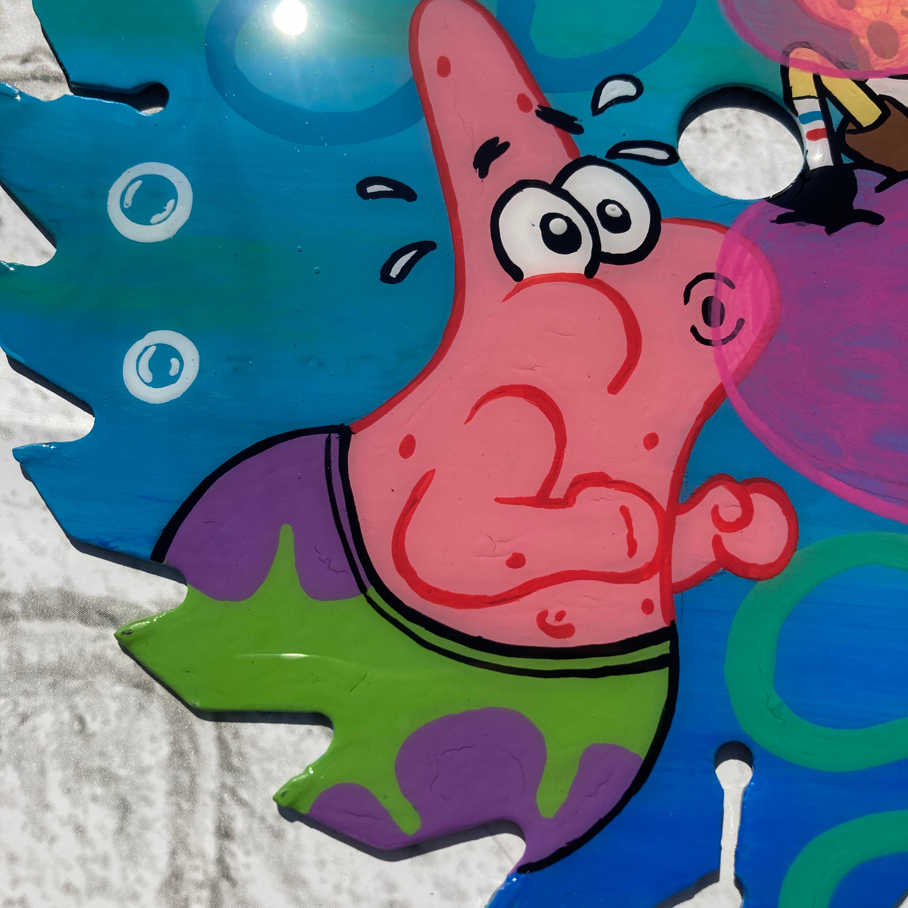 Spongebob and Patrick Bubblegum Saw Blade - Etsy