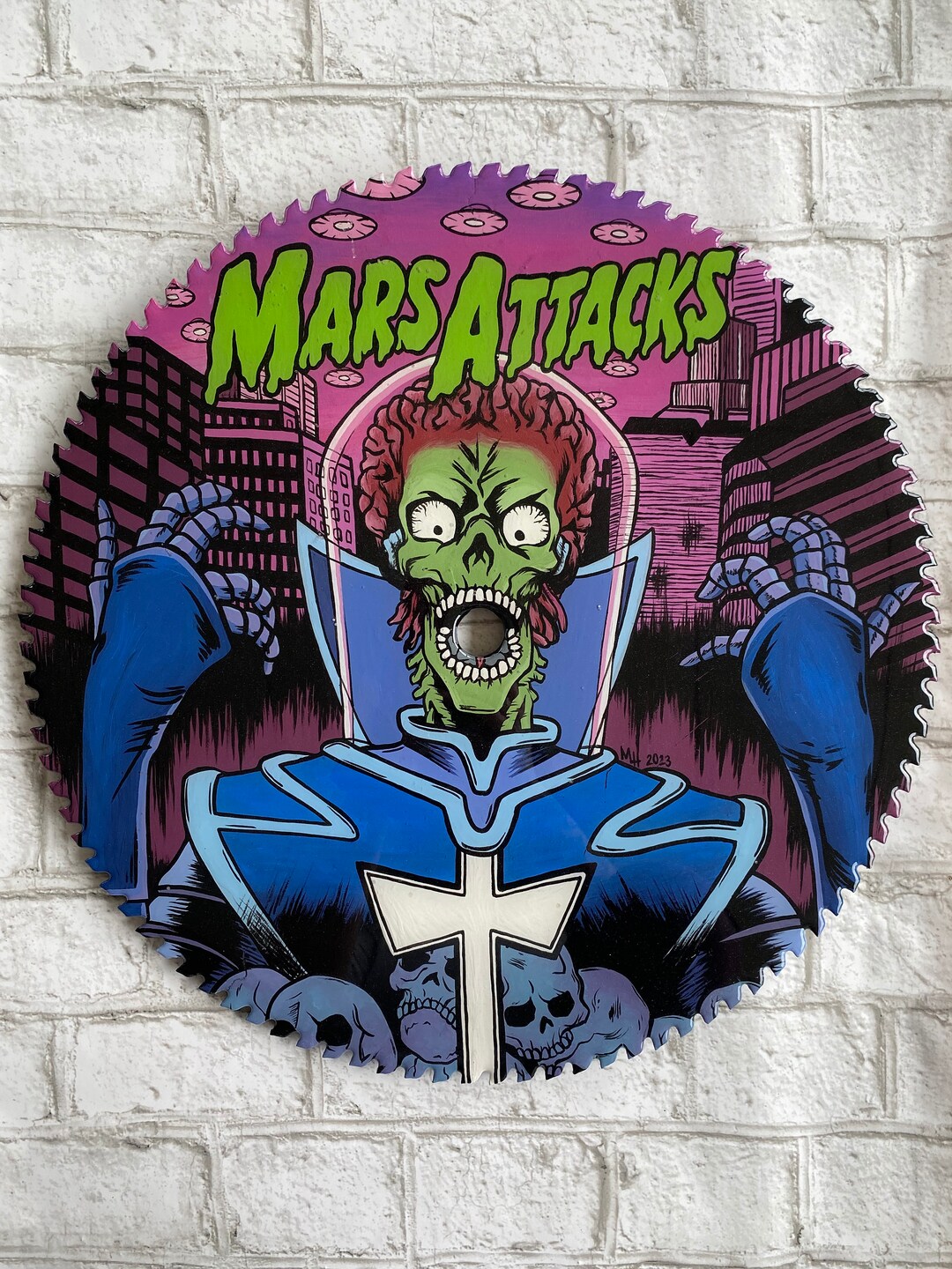 Extra Large Mars Attacks Saw Blade - Etsy