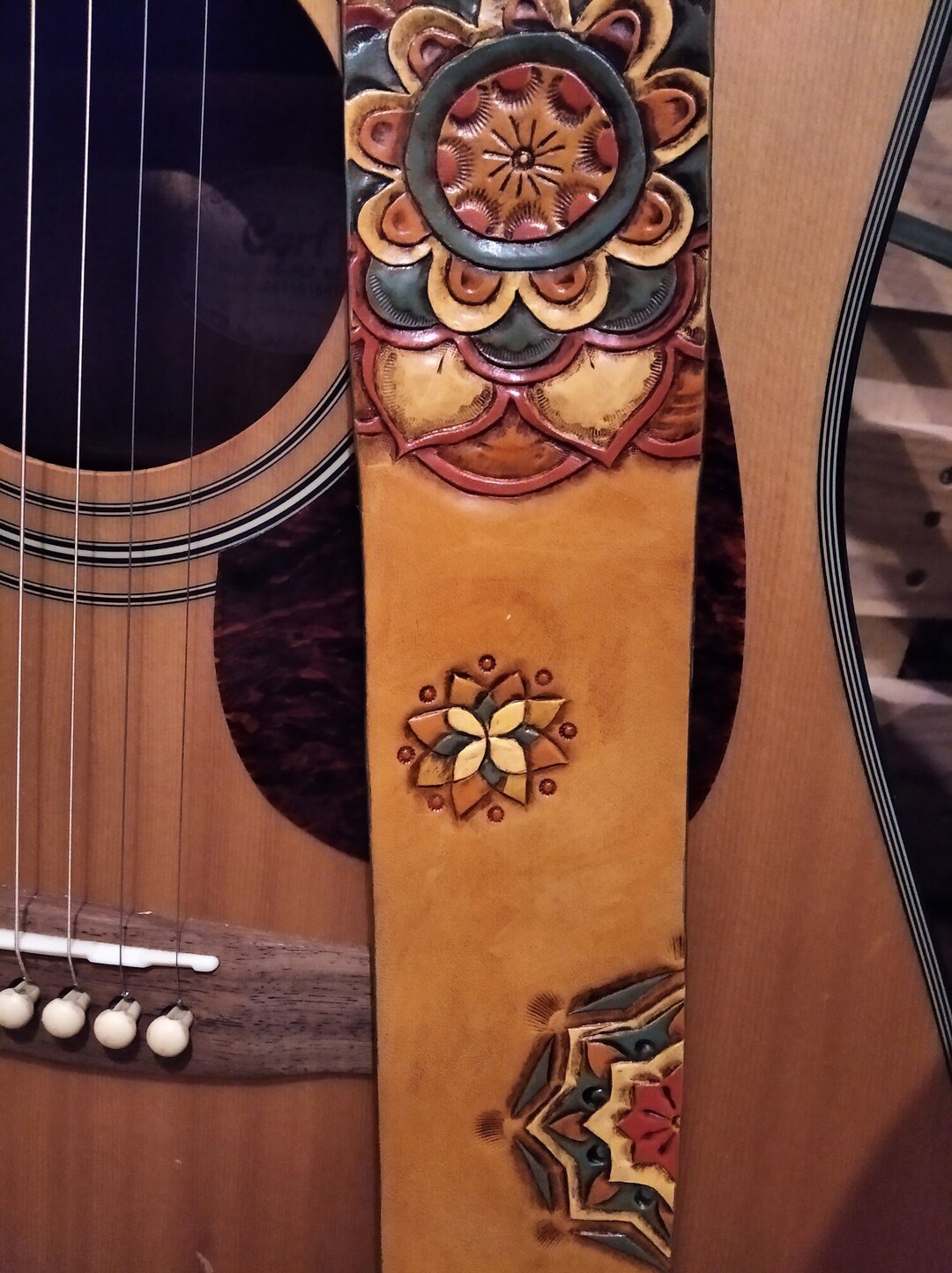 Mandala Guitar Strap - Etsy