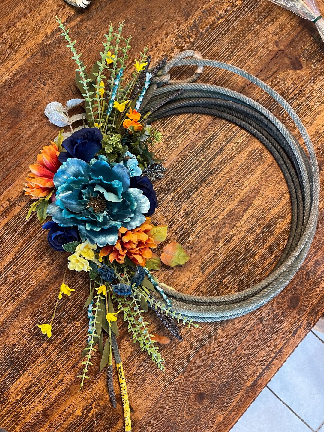 Root Wrath, Western Lariat, Flower Wreath,floral Wreath,cowboy Rope ...