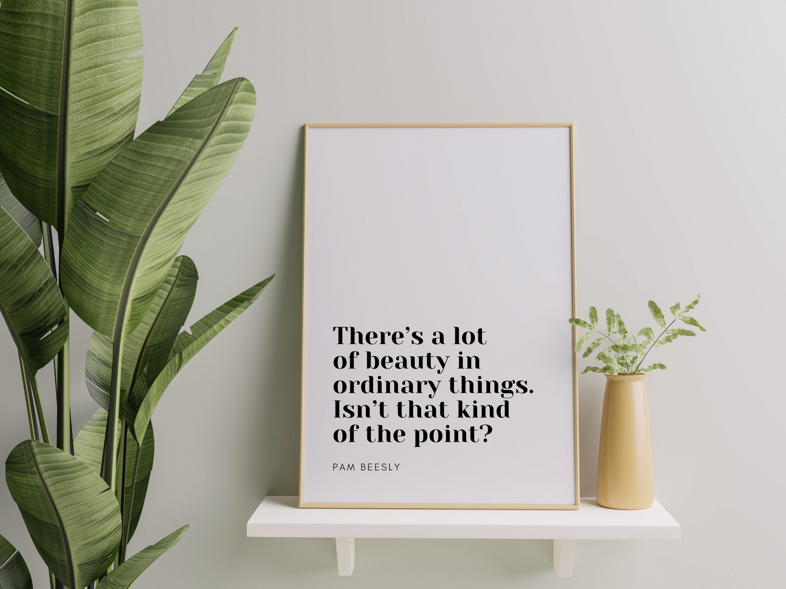 Pam Beesly Quote Poster the Office TV Show Beauty in - Etsy