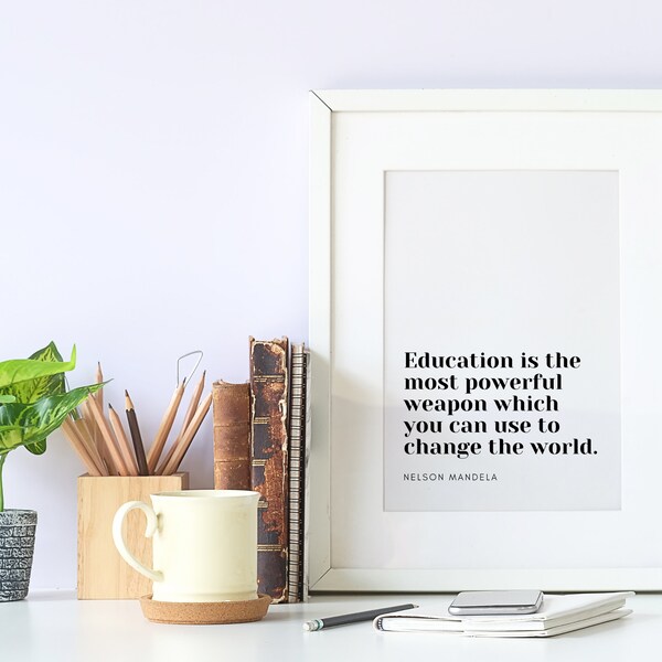 Education Quote - Etsy