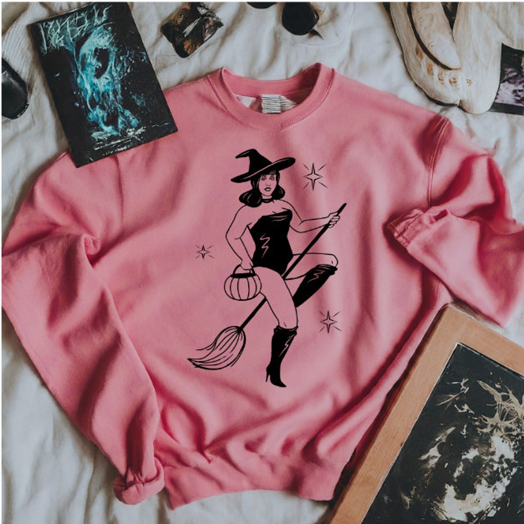 Pinup Witch PNG Cricut Compatible Design - Etsy