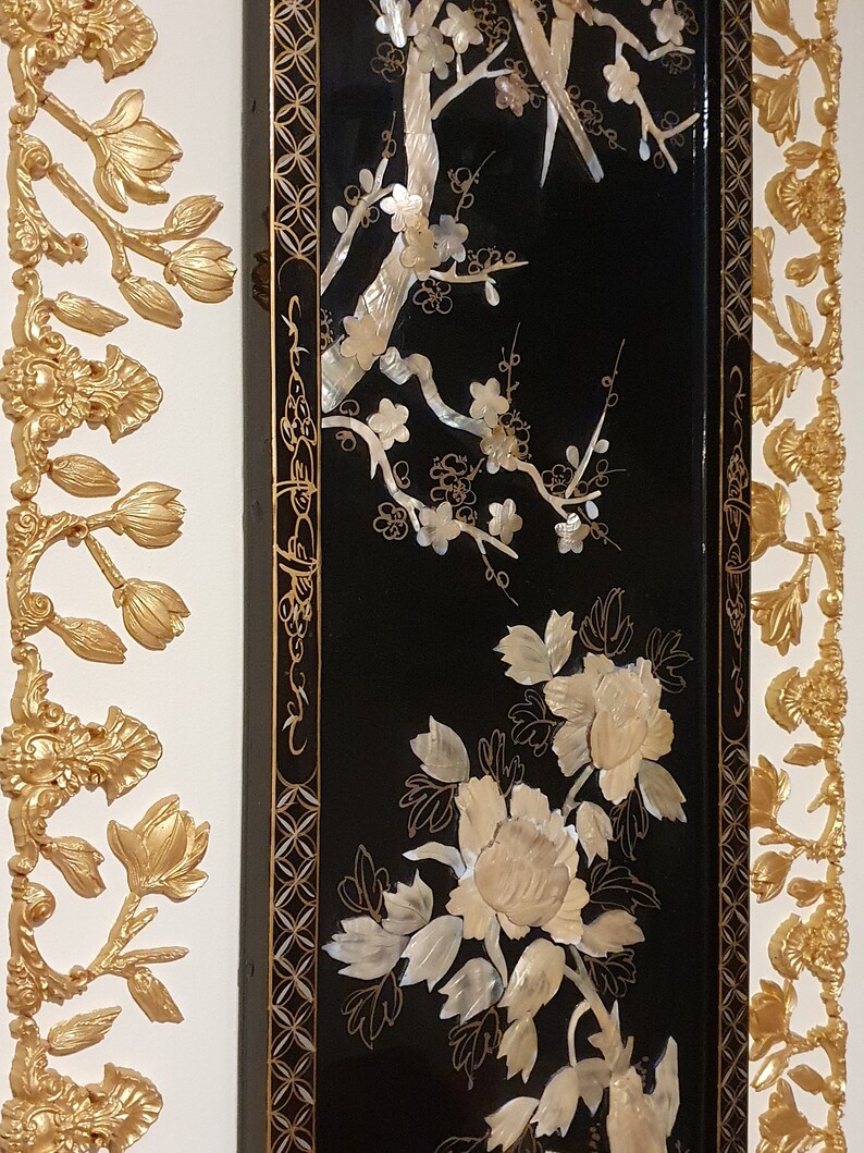 Rococo Wall Panel Arrangement magnolia Window Panel Approx. - Etsy