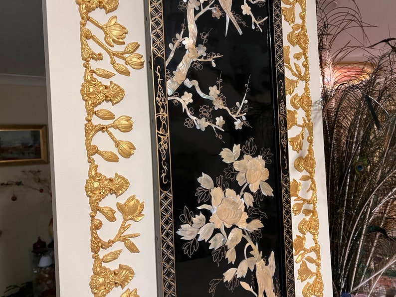 Rococo Wall Panel Arrangement magnolia Window Panel Approx. - Etsy