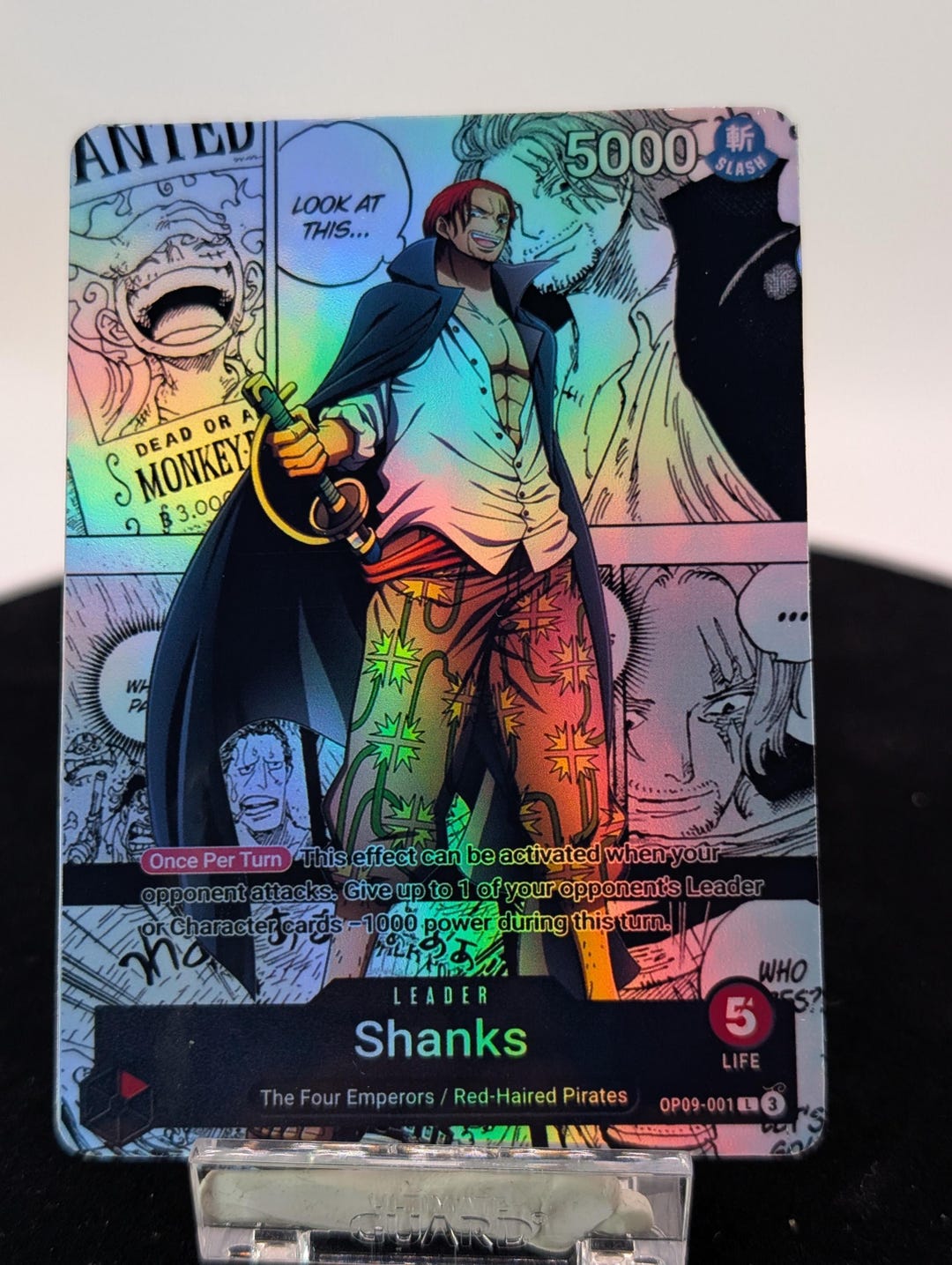 Shanks Op09 Leader Custom One Piece Card Game - Etsy