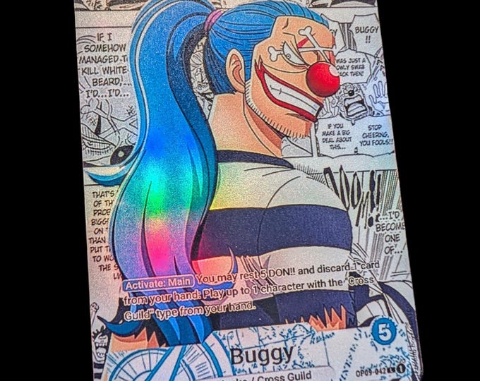 Buggy Op09 Leader Custom One Piece Card Game - Etsy
