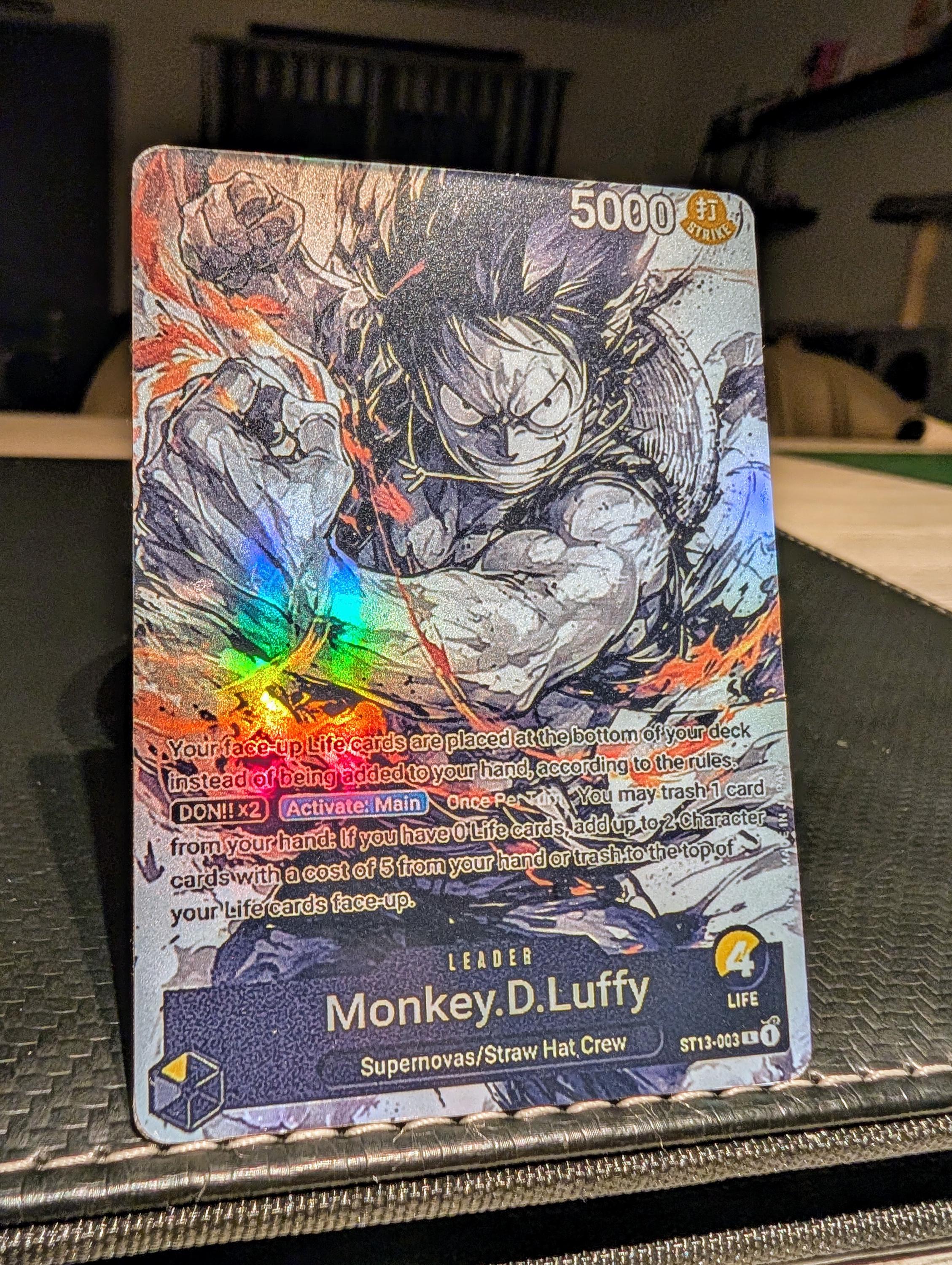 Luffy St13 Leader Custom One Piece Card Game. Fast Delivery via Mondial ...