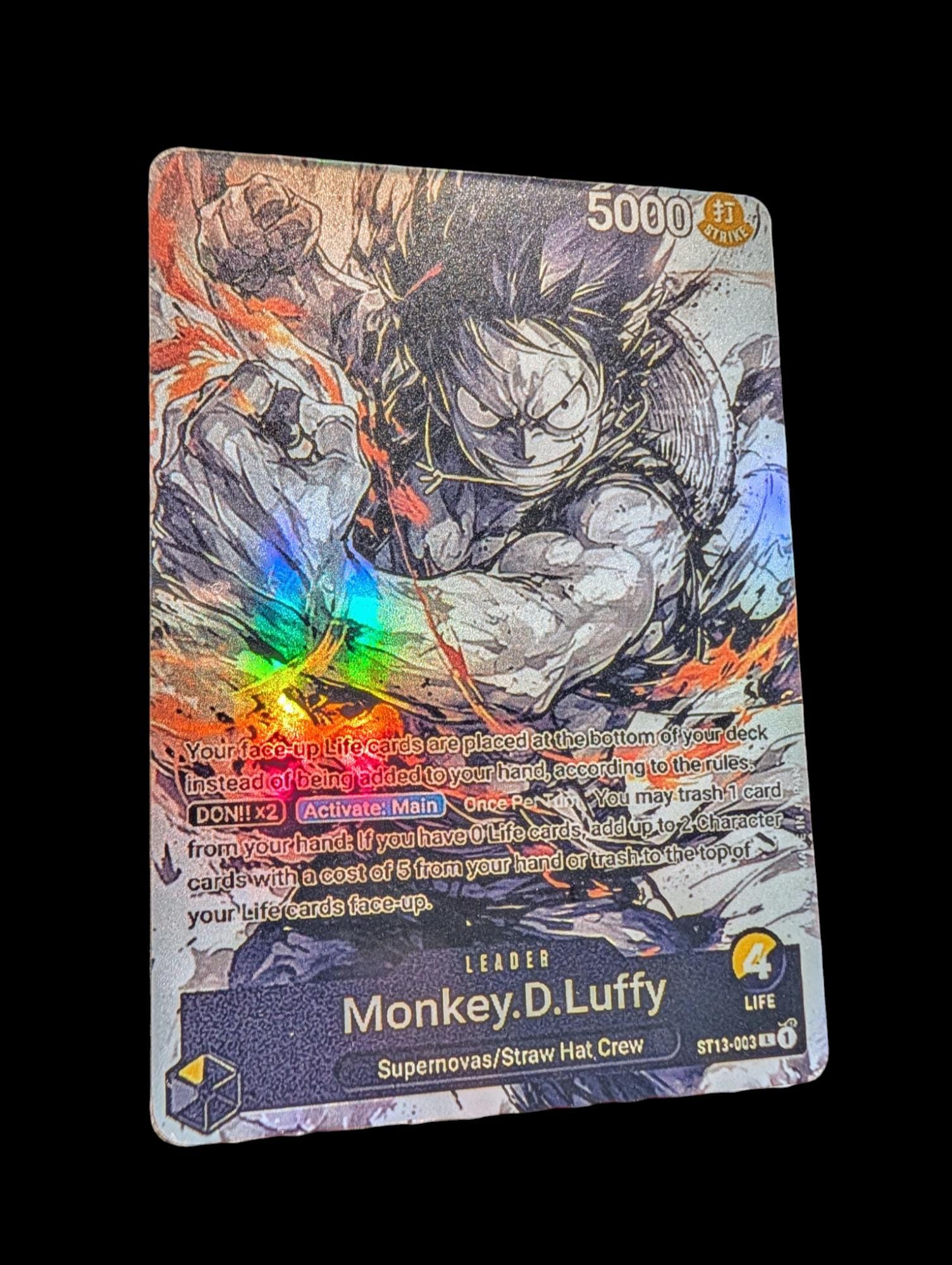 Luffy St13 Leader Custom One Piece Card Game. Fast Delivery via Mondial ...