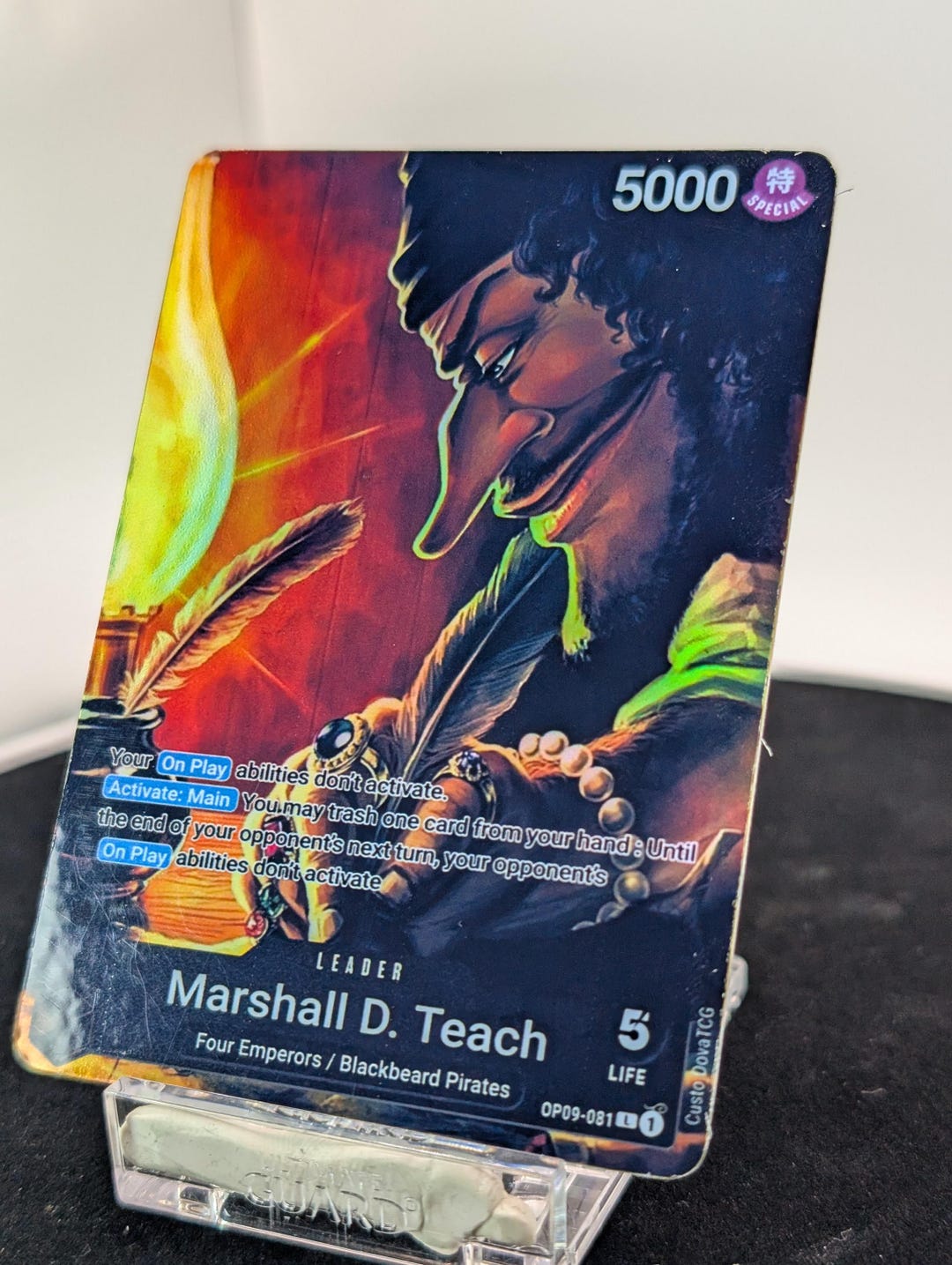 Teach Op09 Leader Custom One Piece Card Game - Etsy