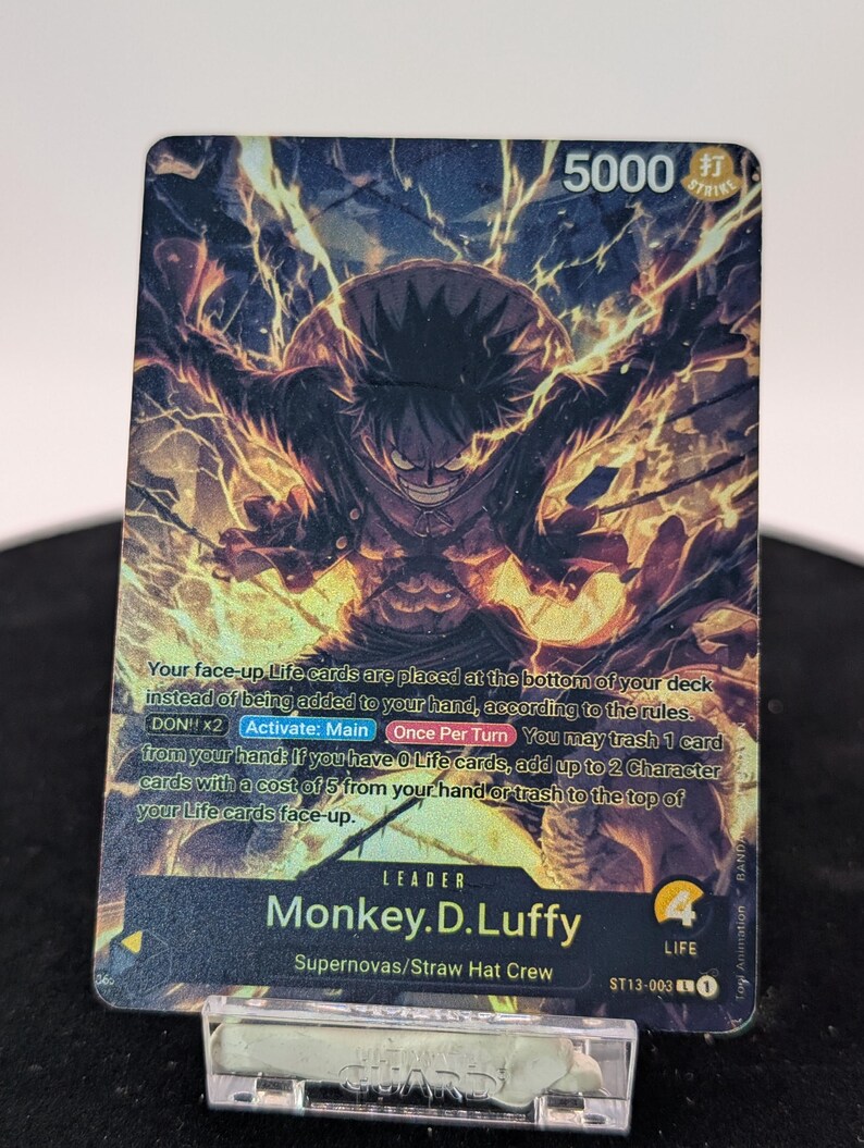 Luffy St13 Leader Custom One Piece Card Game. - Etsy