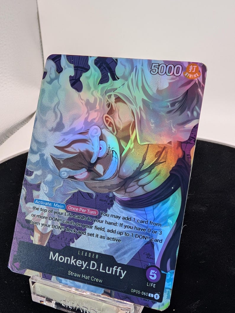 Luffy Leader Custom One Piece Card Game - Etsy