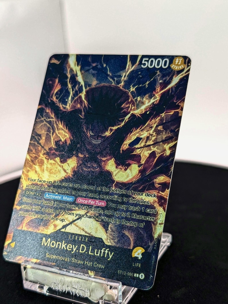 Luffy St13 Leader Custom One Piece Card Game. - Etsy