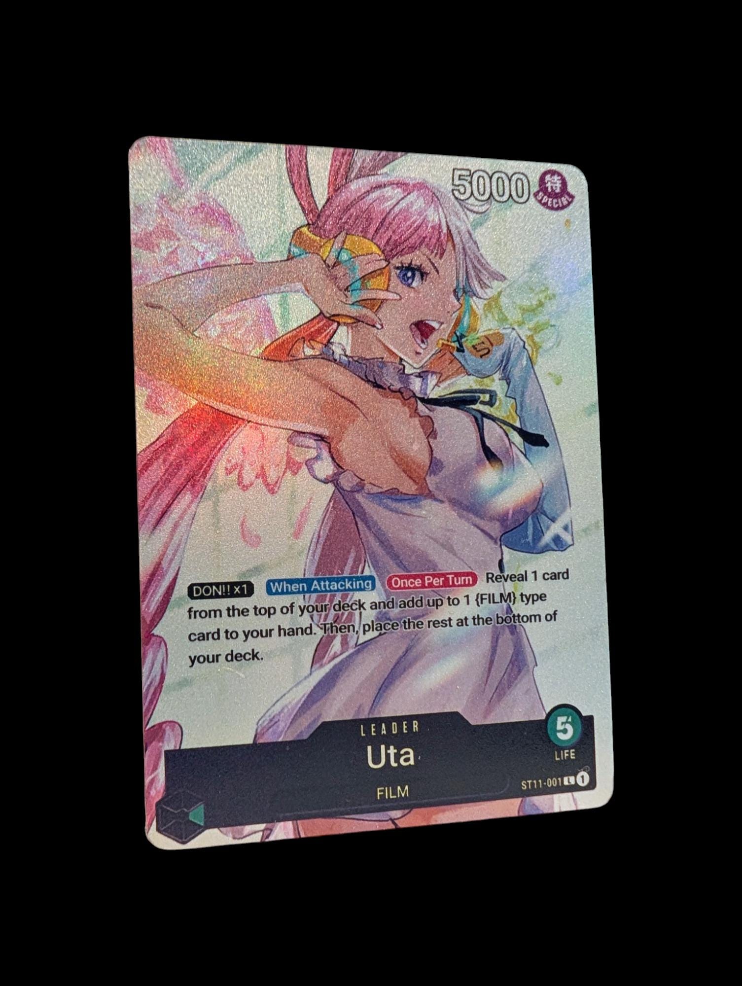 Uta ST11 Leader Custom One Piece Card Game. Fast Delivery via Mondial Relay - Etsy