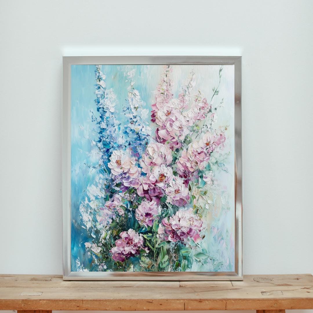 Spring Flowers Floral Art Wildflowers Large Wall Art Print Still Life ...