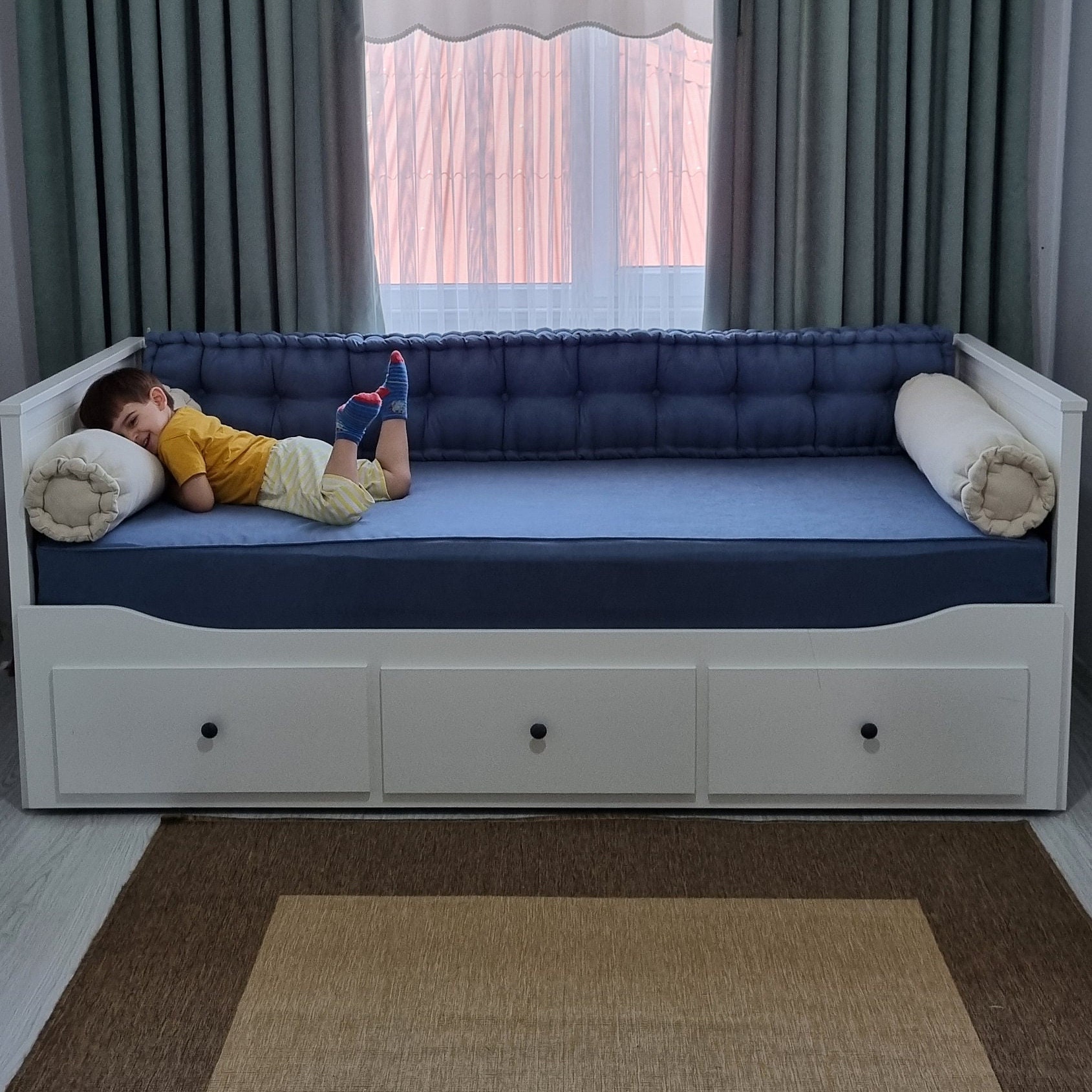 Slipcover Hemnes Daybed Cover Twin XL Twin Sizes Full Size Bed Cover Zippered Day Bed Cover Fitted Daybed Cover Etsy