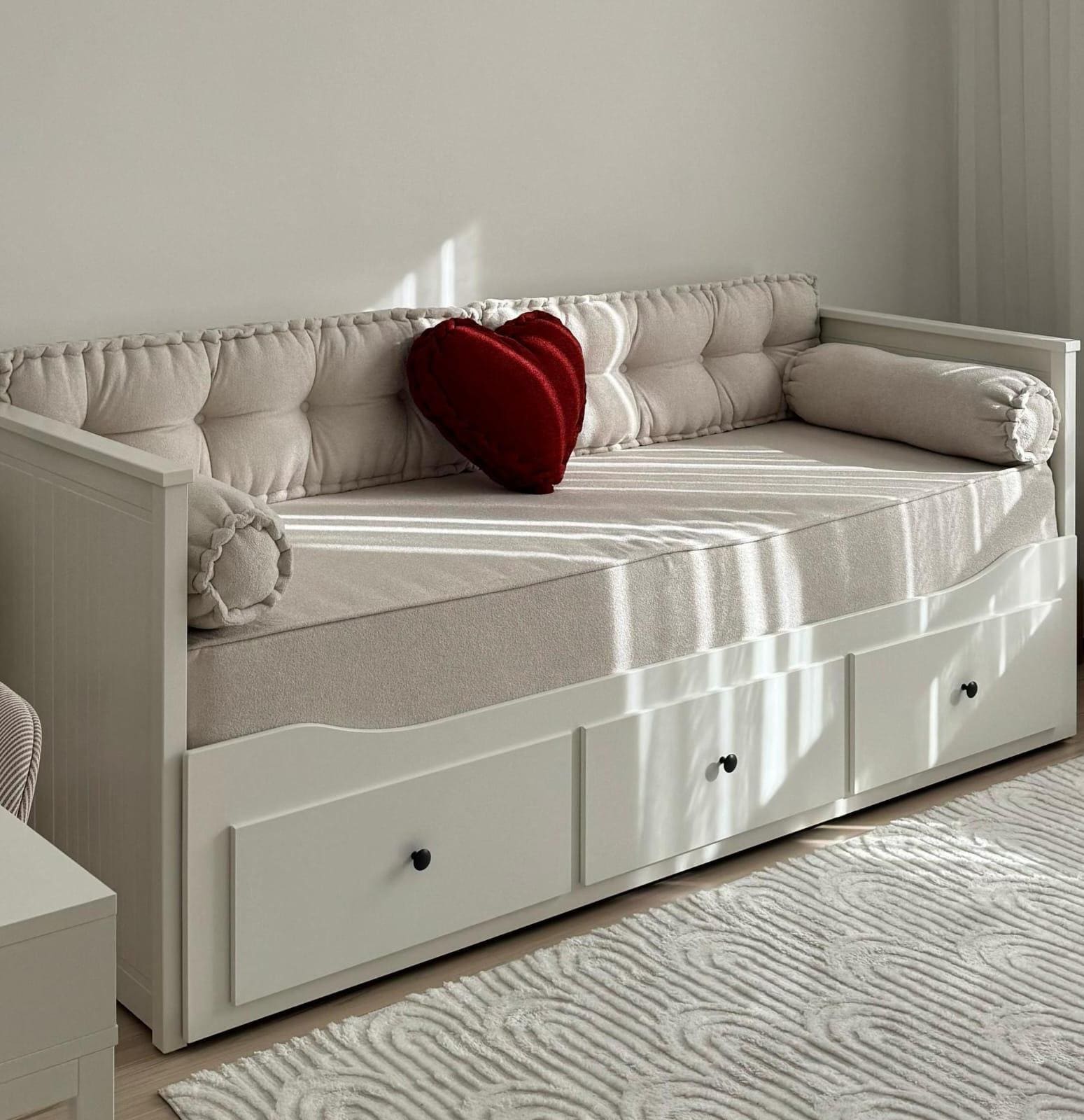 Custom Zippered Daybed Slipcover: Teddy Fabric, Fitted Bed Cover - Etsy