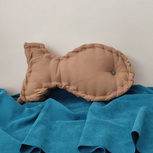 Fish Shape Pillow: Decorative Kids Cushion, Game Room Decor (18x10 ...