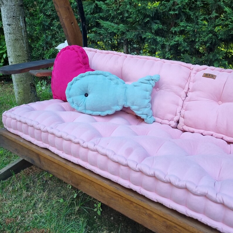Fish Shape Pillow: Decorative Kids Cushion, Game Room Decor (18x10 ...