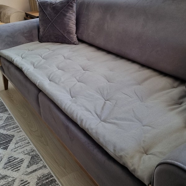 Linen Couch Cover - Etsy