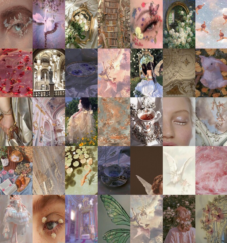 100 PCS Angel Core Aesthetic Wall Collage Kit Dreamy Wall - Etsy
