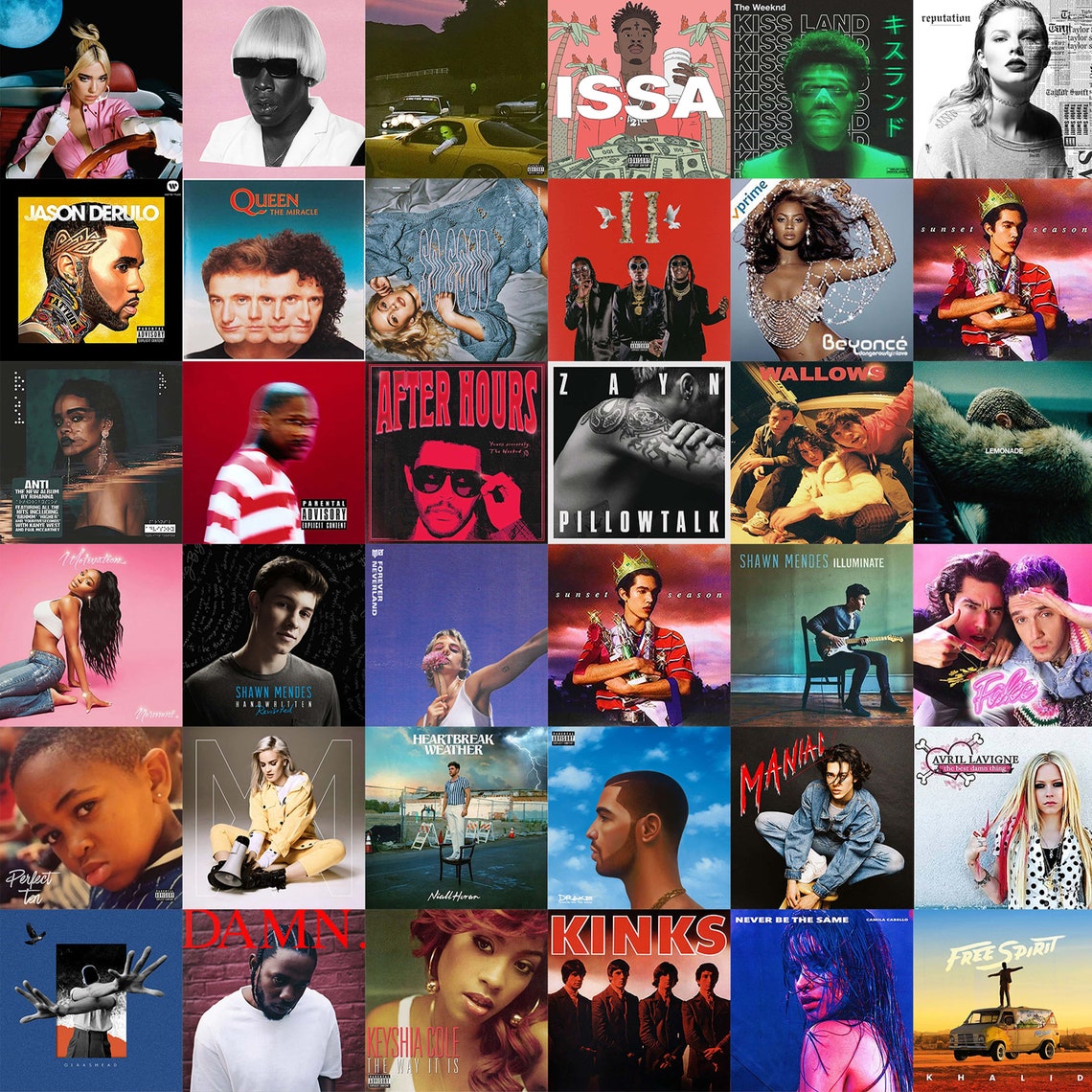 210PCS Album Cover Wall Collage DIGITAL POSTERS Music - Etsy