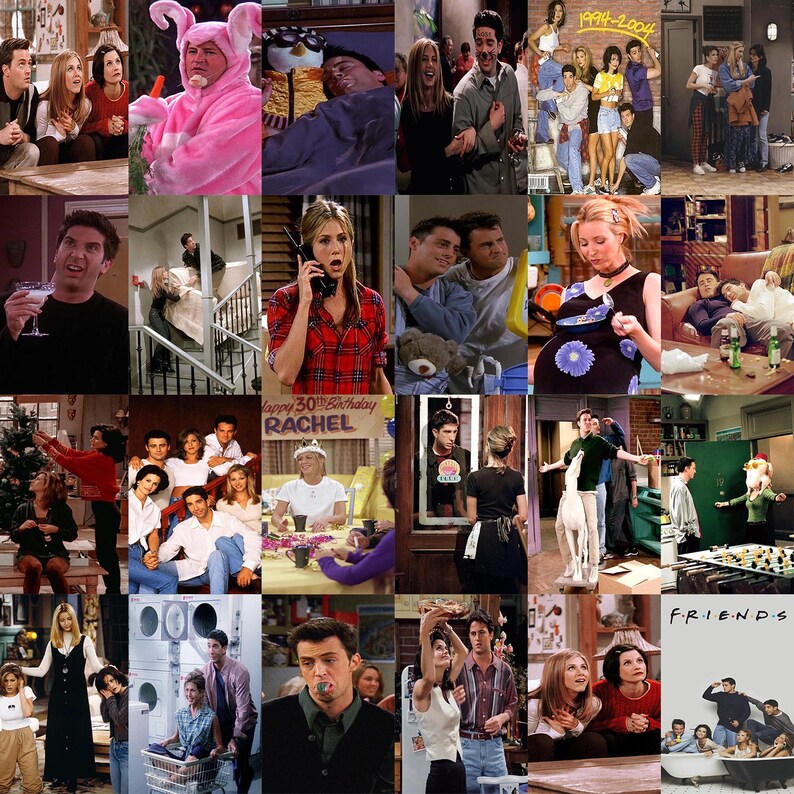 Friends Wall Collage Kit Vintage Wall Decor Aesthetic - Etsy