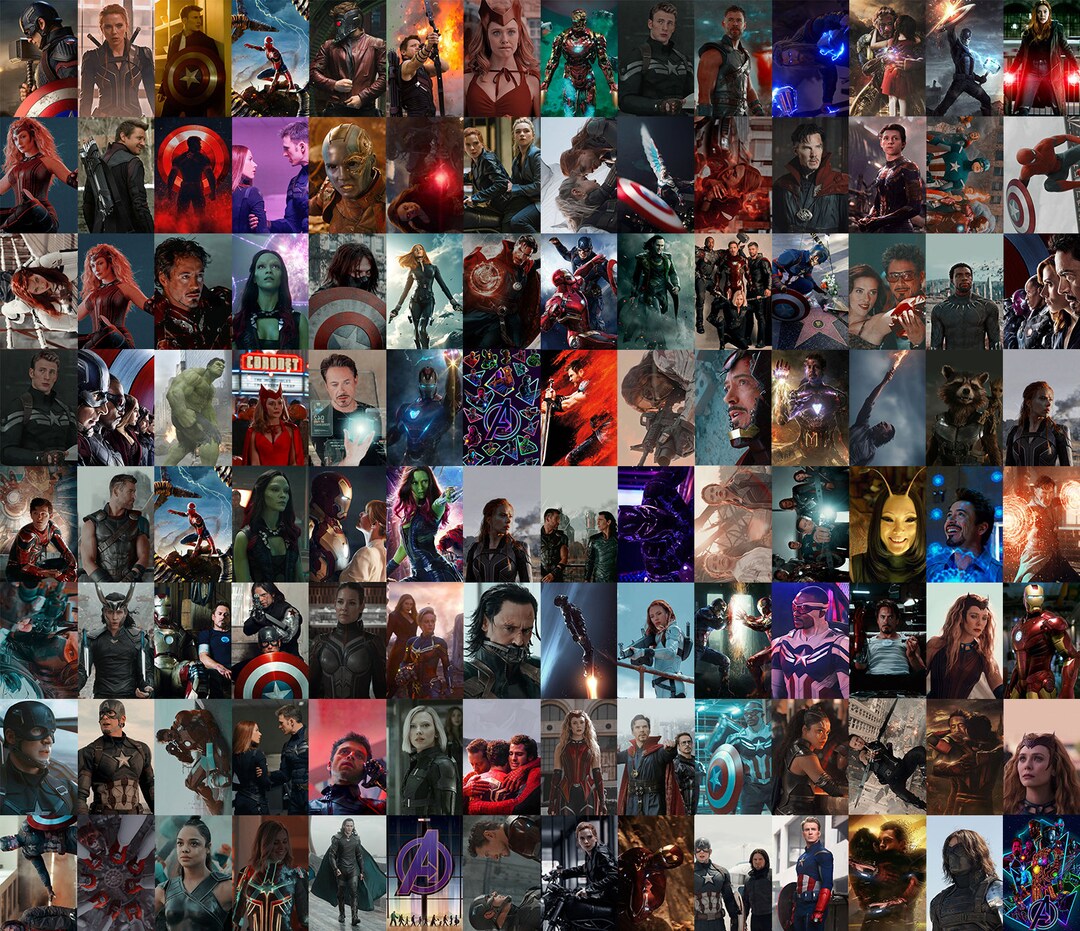 115 PCS / Avengers Wall Collage Kit / Marvel Aesthetic Photo Collage ...