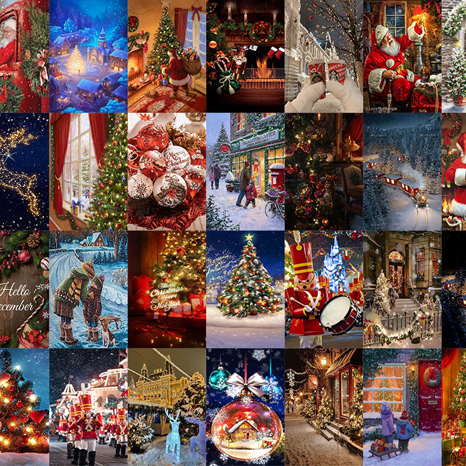 100PCS Christmas Wall Collage Kit Christmas Collage Kit - Etsy