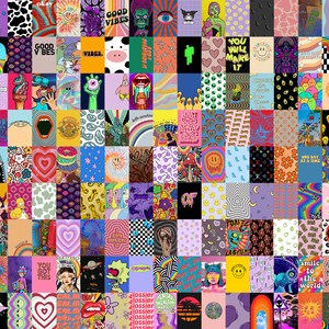 Indie Kid Digital Collage Kit - Indie Wall Collage - Aesthetic Digital ...