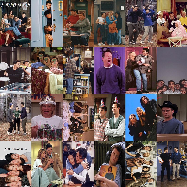 Friends Wall Collage Kit Vintage Wall Decor Aesthetic - Etsy